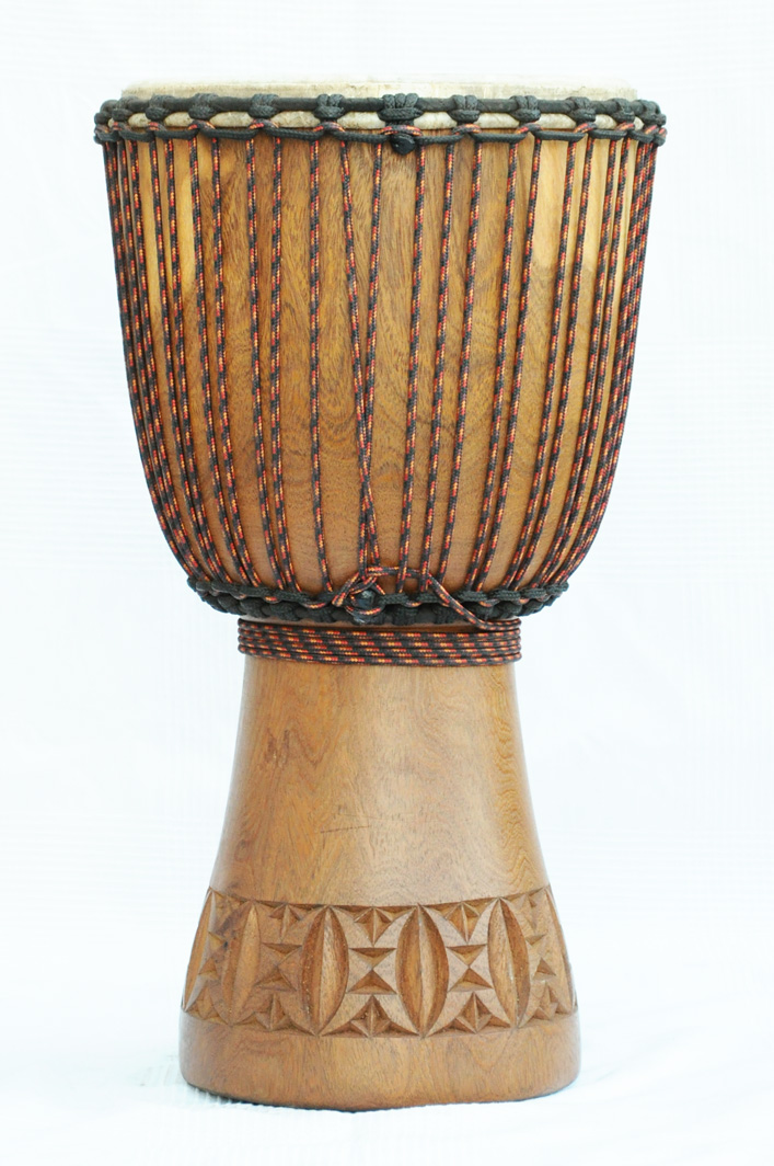Profi Djembe kaufen - Große Buschmango Djembe Trommel aus Mali