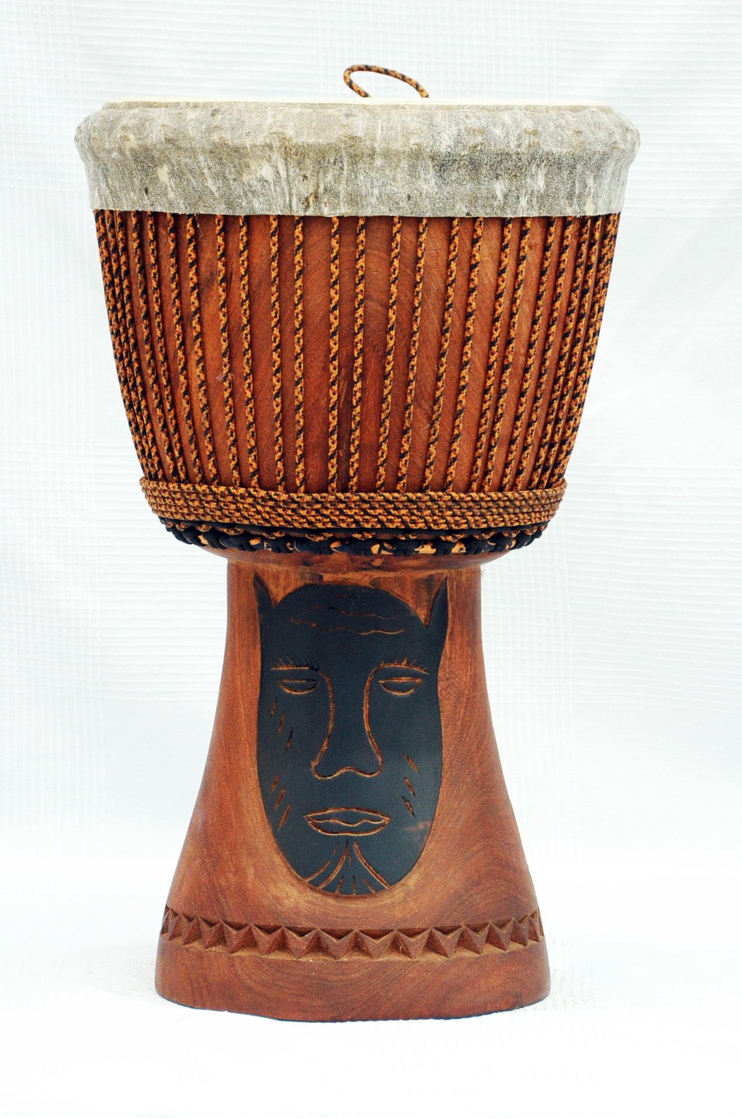 Profi Djembe kaufen - Große Lenke Djembe Trommel aus Guinea