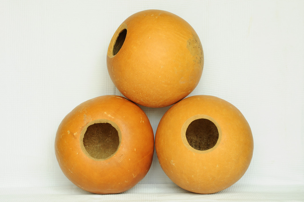 Kalebasse S 31-32 - Ø31-32 cm runde Kalebasse - Kugelförmiger Kürbis