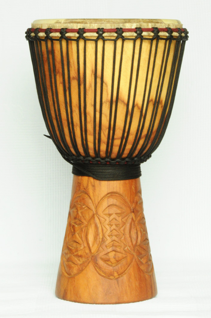 Djembe kaufen - Große Lenke Djembe trommel aus Mali